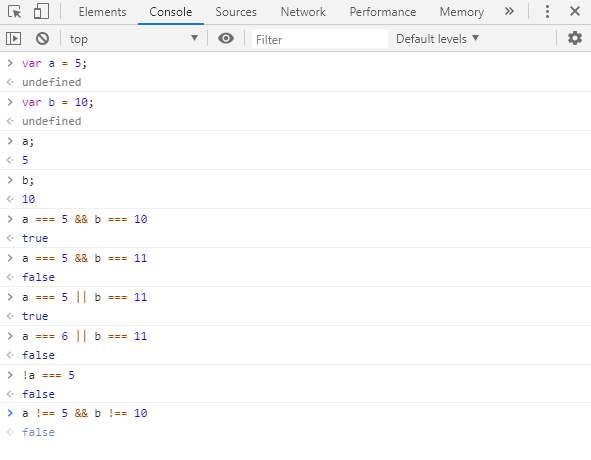 JS - Operadores lógicos