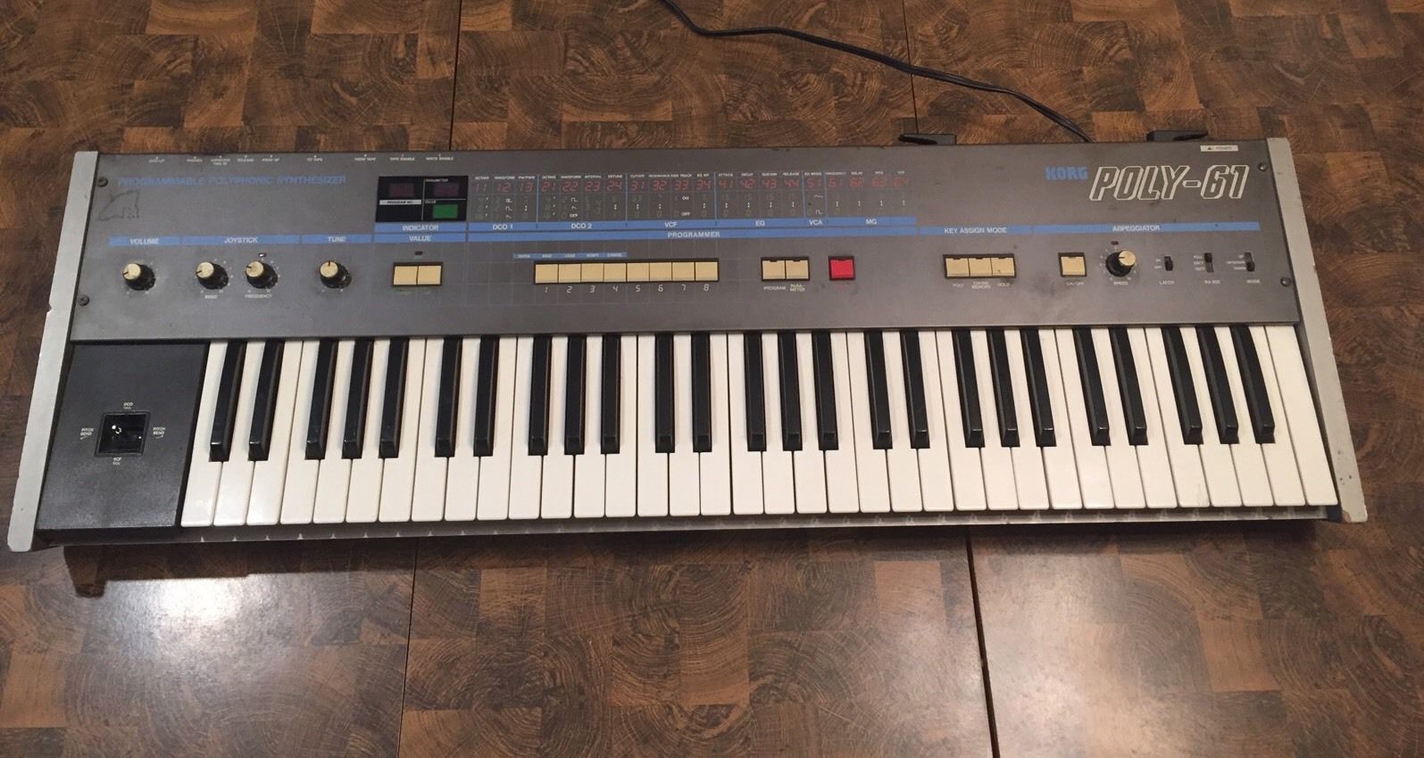 MATRIXSYNTH: Korg Poly 61 Analog Vintage Synthesizer SN 729080