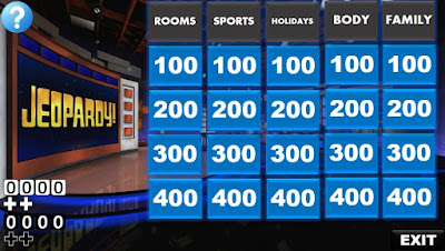 English stuff ESL: JEOPARDY (various levels)