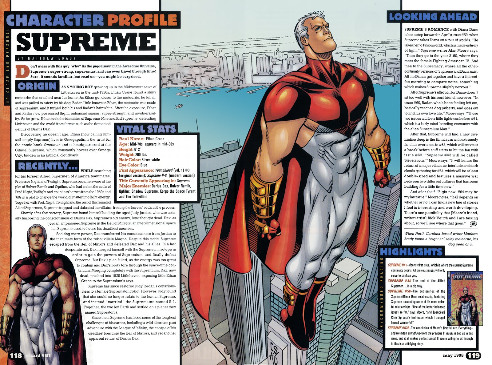 Alan Moore's Forgotten Awesome: Wizard: The last Alan Moore Supreme ...