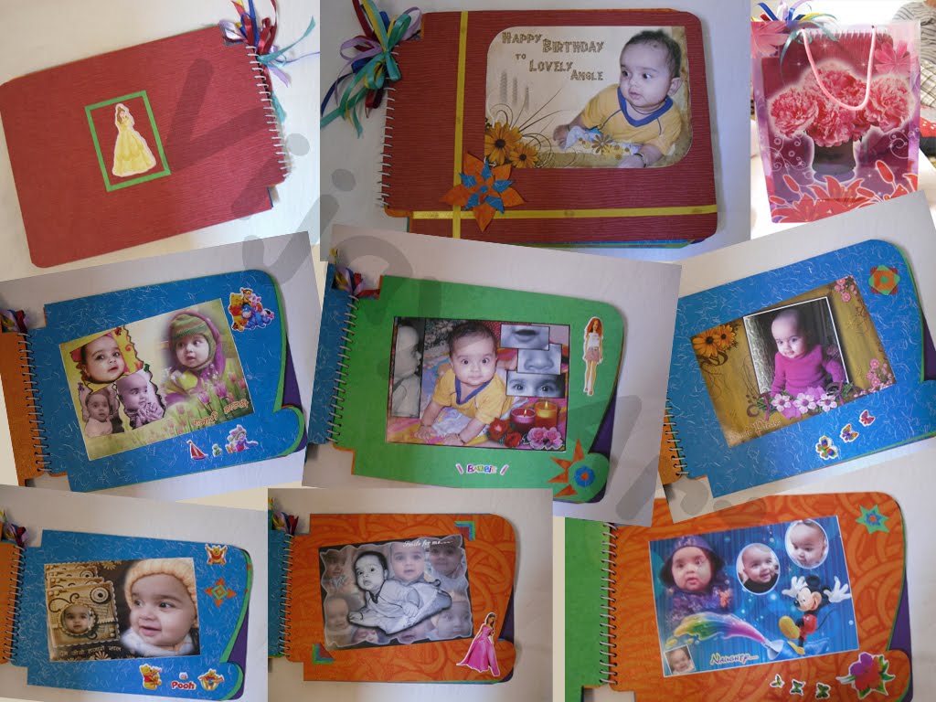 Creative Arts: Creative Handmade Photo Album of Growing Baby