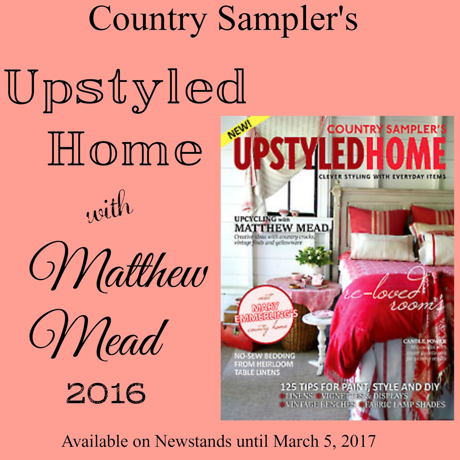 Our Hopeful Home: Country Sampler's Upstyled Home With Matthew Mead