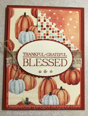 Creative Stampin' Spot: Thanksgiving Blog Hop with Stampin Friends