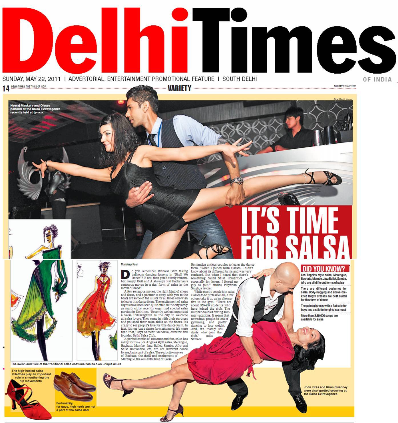 Sohum Sutras: My picture in Delhi Times today