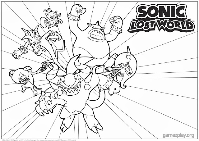 Zazz Sonic Lost World Coloring Pages Coloring Pages