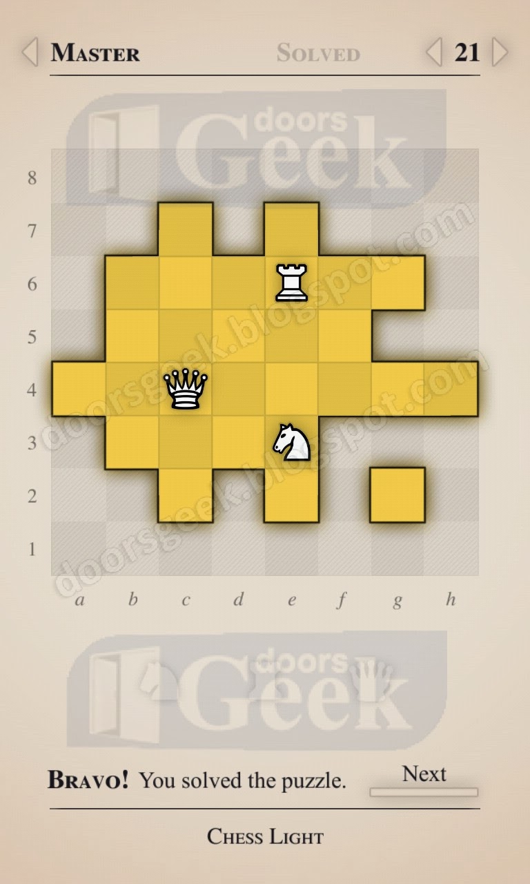 Chess Light [Master] Level 21 ~ Doors Geek