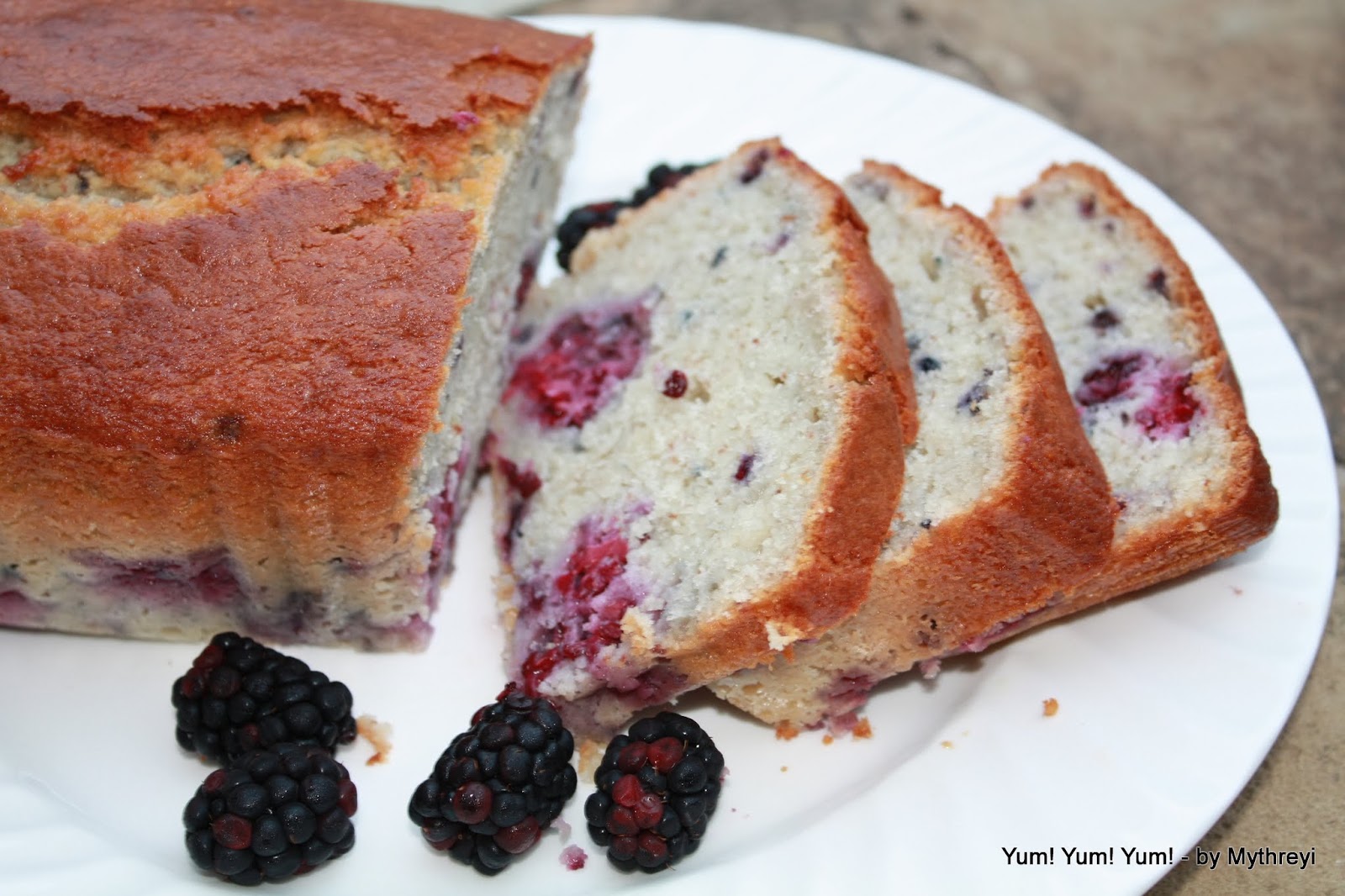 Yum! Yum! Yum!: Blackberry Almond Loaf