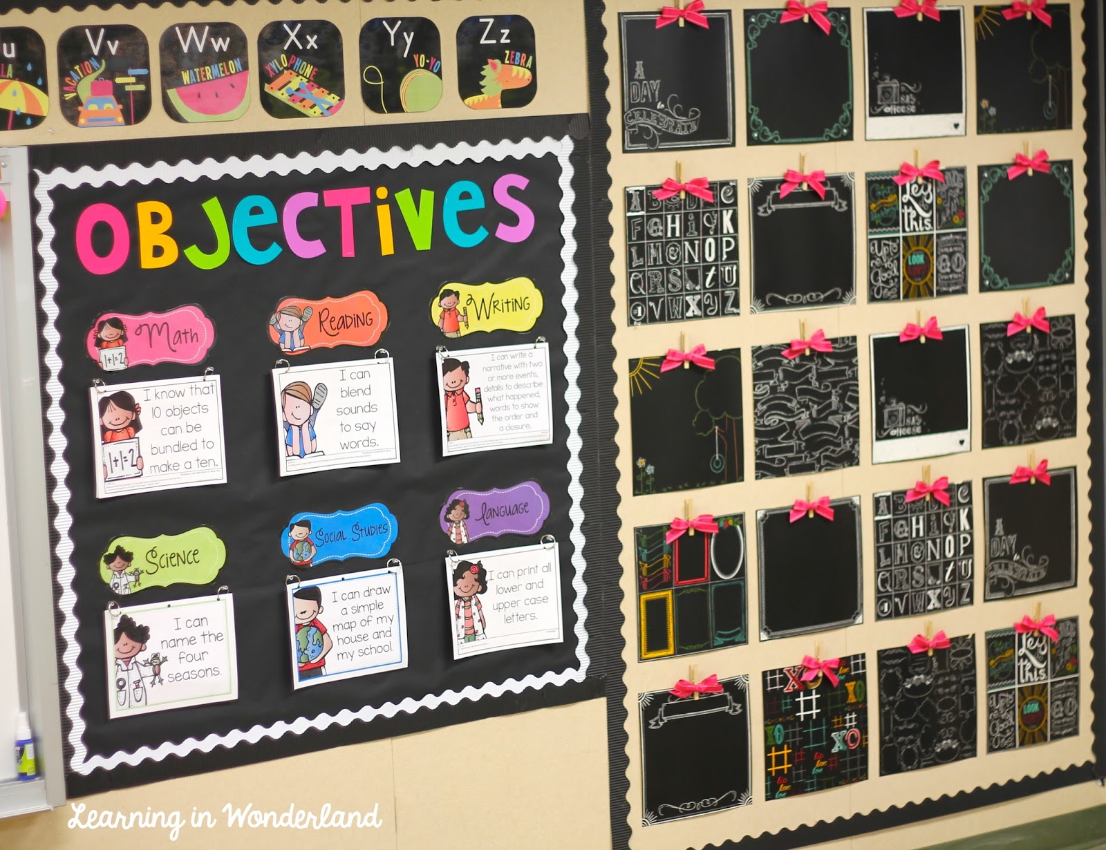 Easy Objectives Display | Learning In Wonderland