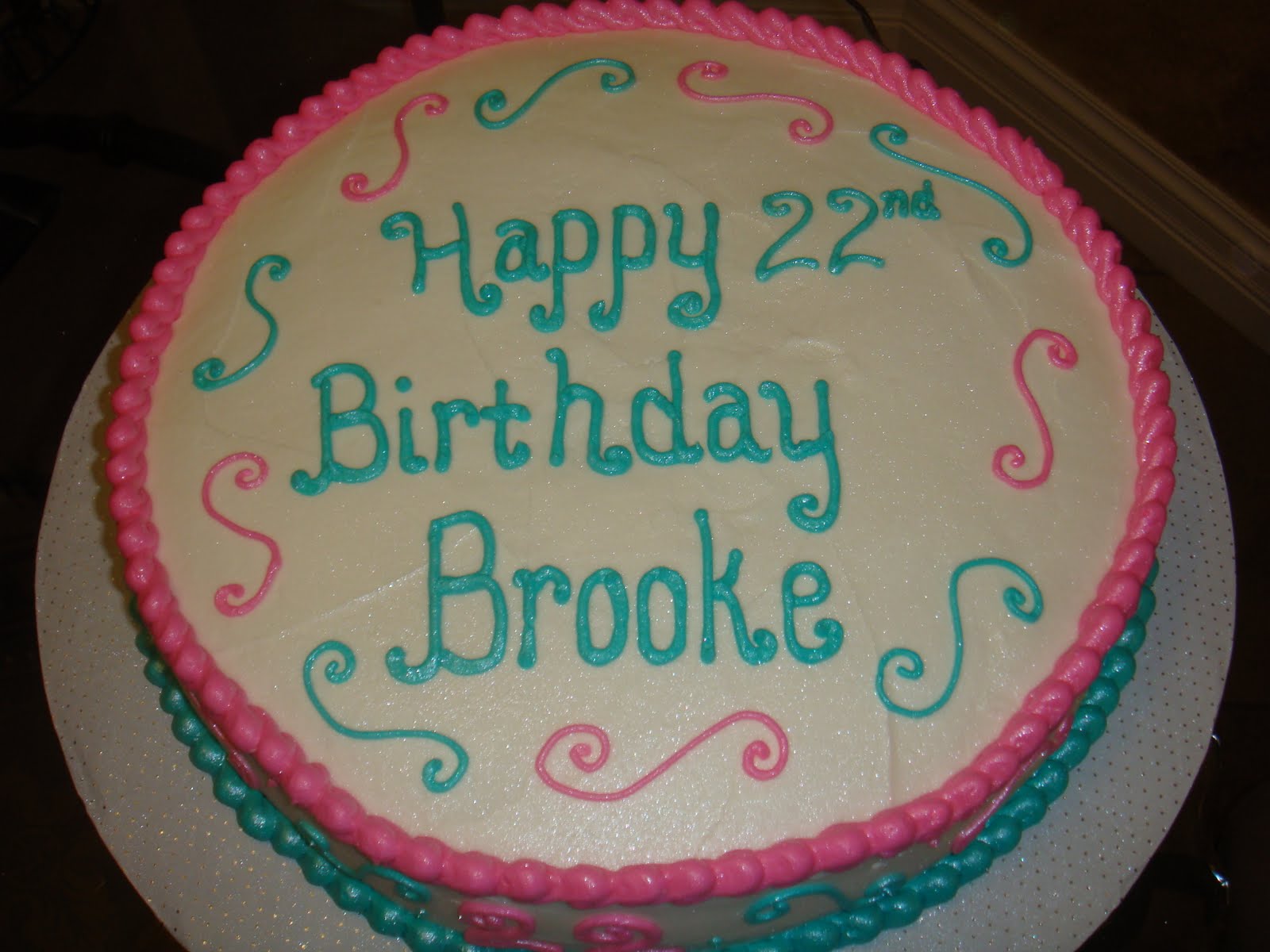 Vicki's Sweet Treats: Brooke's 22nd Birthday Cake