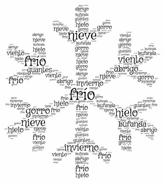 Enroque de ciencia: Copo de nieve caligrámico