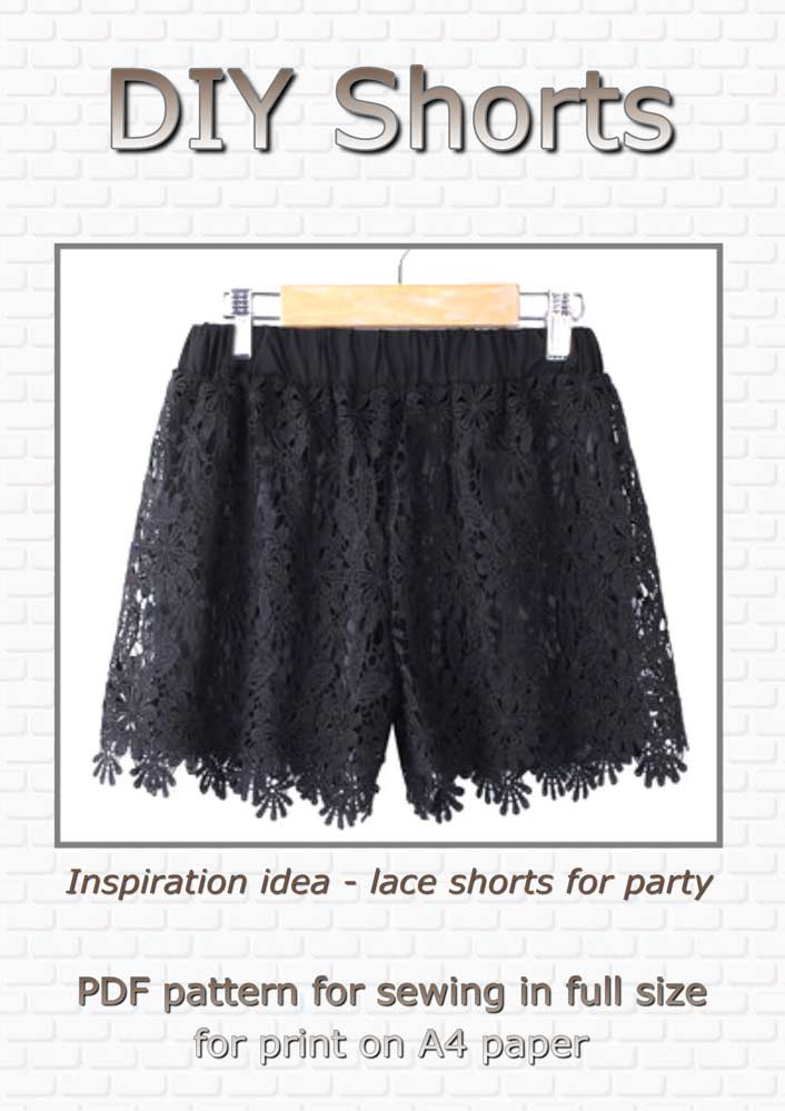 DIY one hour to make Shorts ( pattern + tutorials + inspiration ideas)