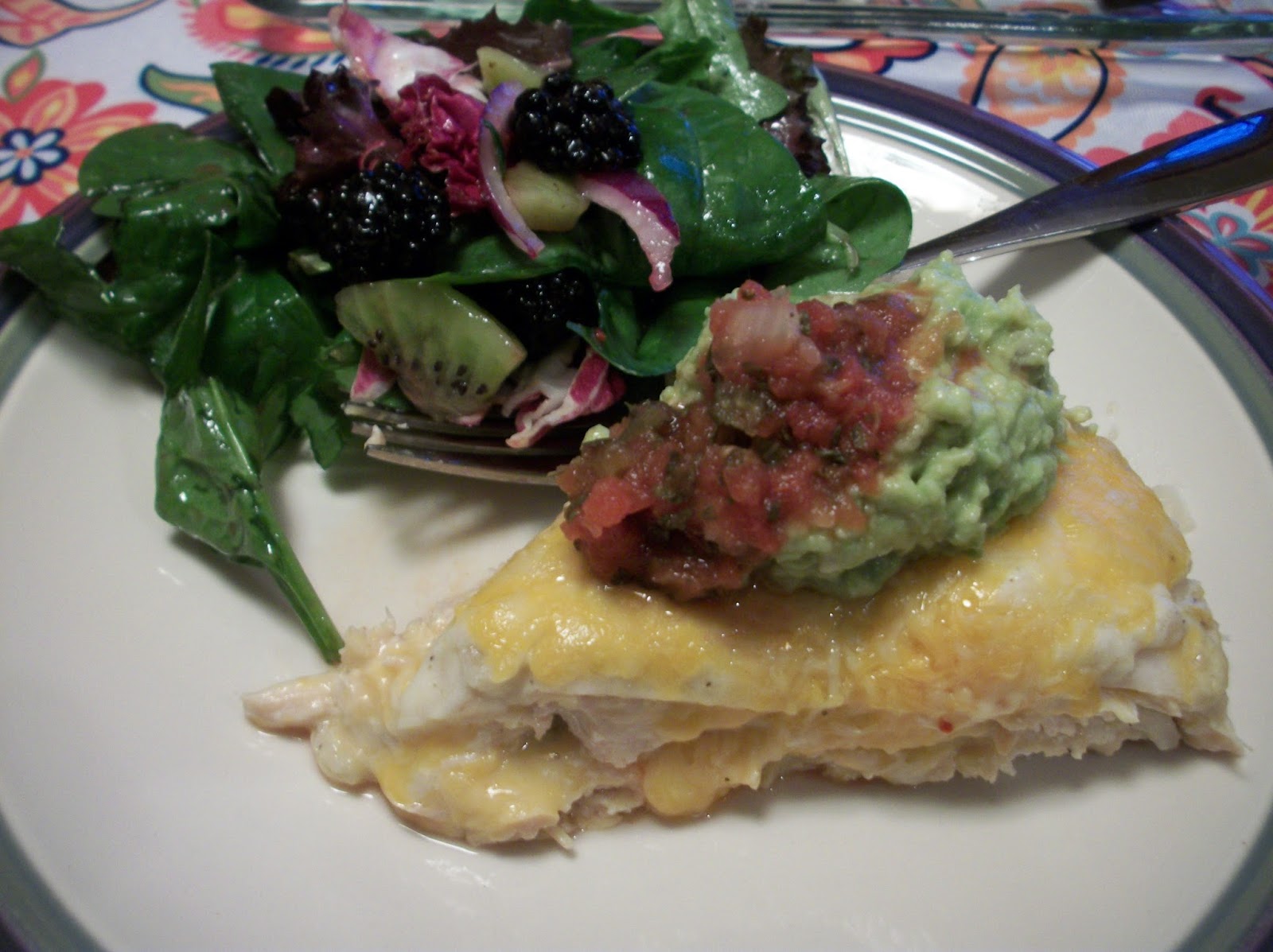 Cook with Sara: Green Chile Chicken Enchilada Stack