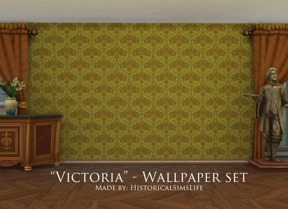 TS4: "Victoria" - Victorian Wallpaper Set | History Lover's Sims Blog
