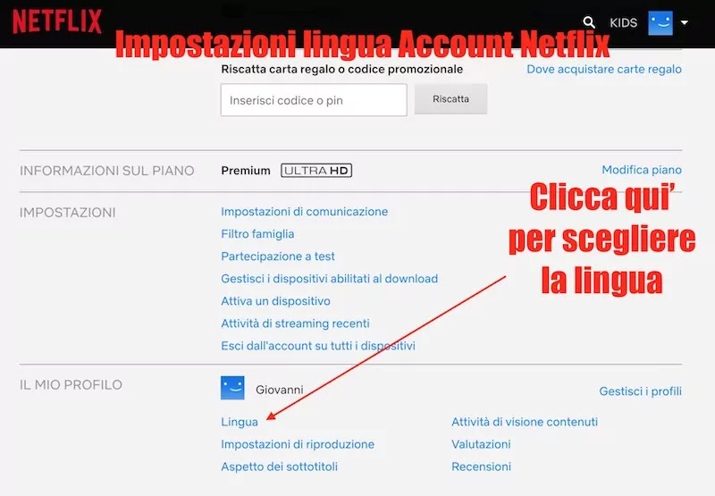 Come Cambiare la Lingua in Netflix [Audio Alternativo e Sottotitoli Film]