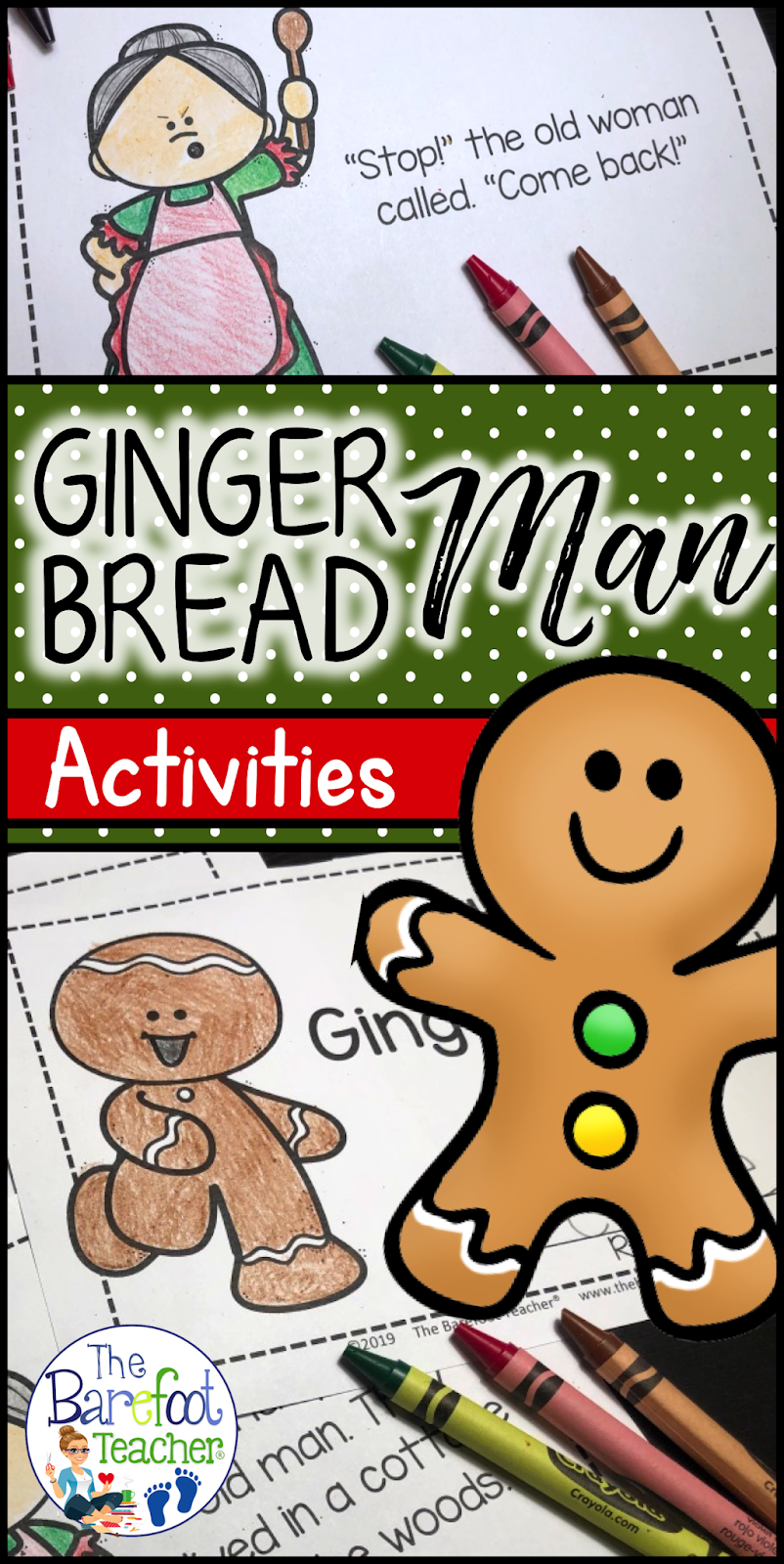 Gingerbread Man Emergent Readers, Scented Play Dough Gifts, Crafts ...