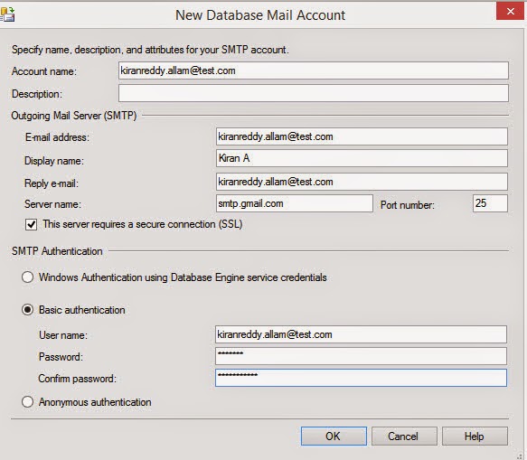 Sql Server Database Mail Enable And Configuring Using Gui Journey To Msbi World With Kiran Reddy 2637