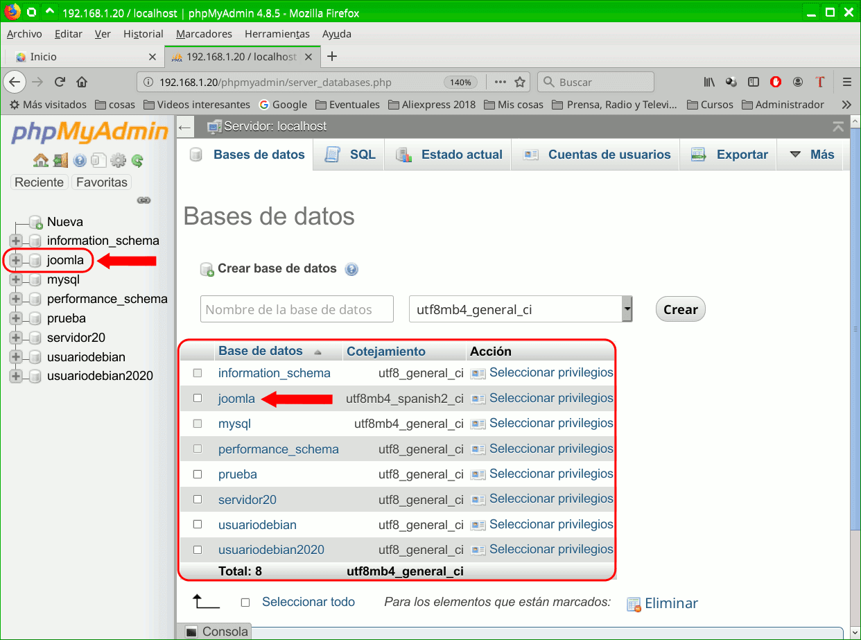 UsuarioDebian: Exportar e Importar Bases de Datos en phpMyAdmin
