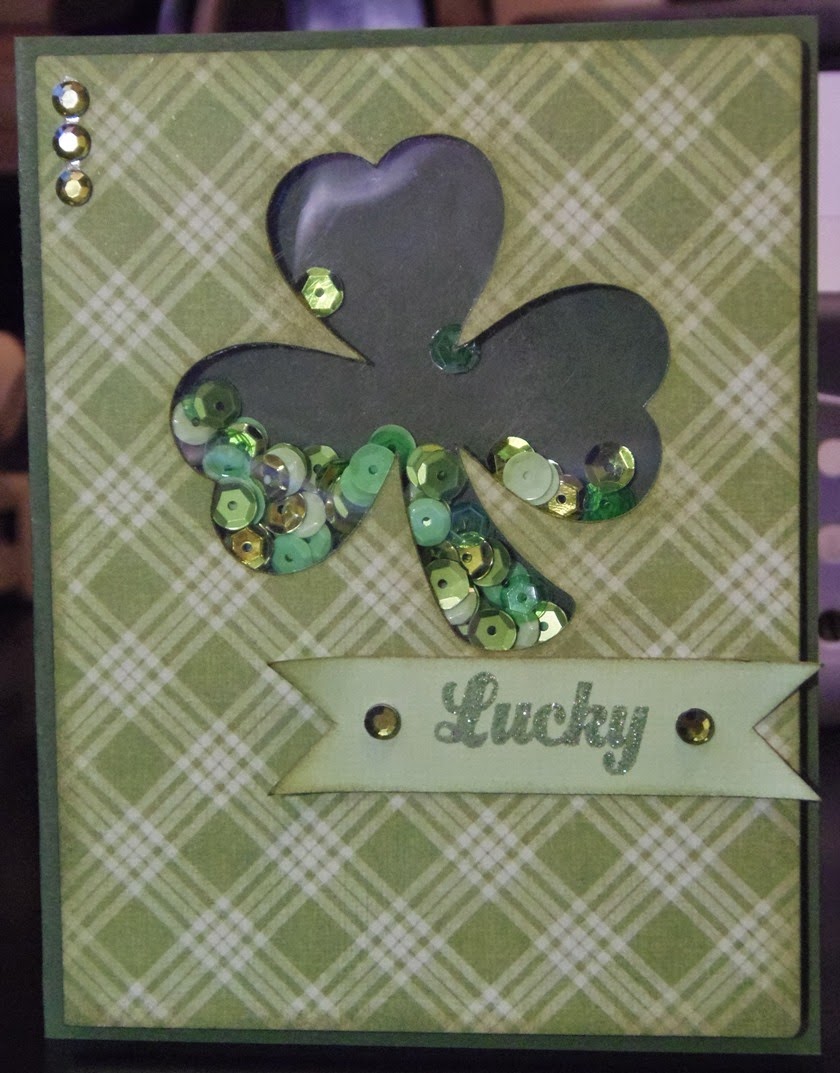 Craft with Bee: Shamrock Shaker Card