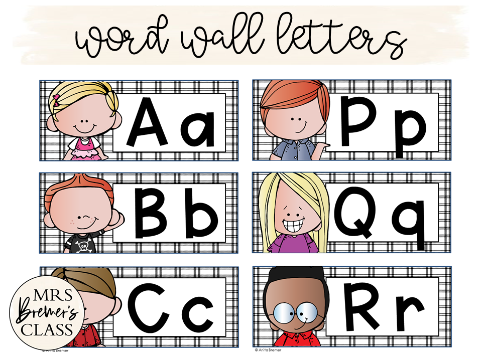 Editable Word Wall featuring Melonheadz Kidlettes | Mrs. Bremer's Class