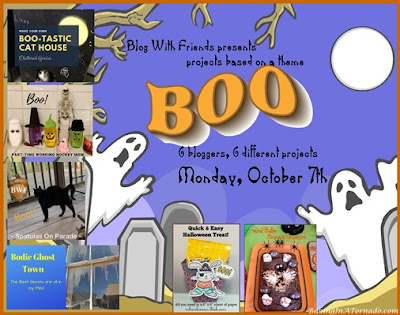 Baking in a Tornado: Peanut Butter Brownie Graveyard: Boo Blog With Friends