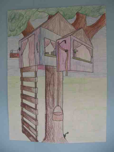 2 Point Perspective Tree House