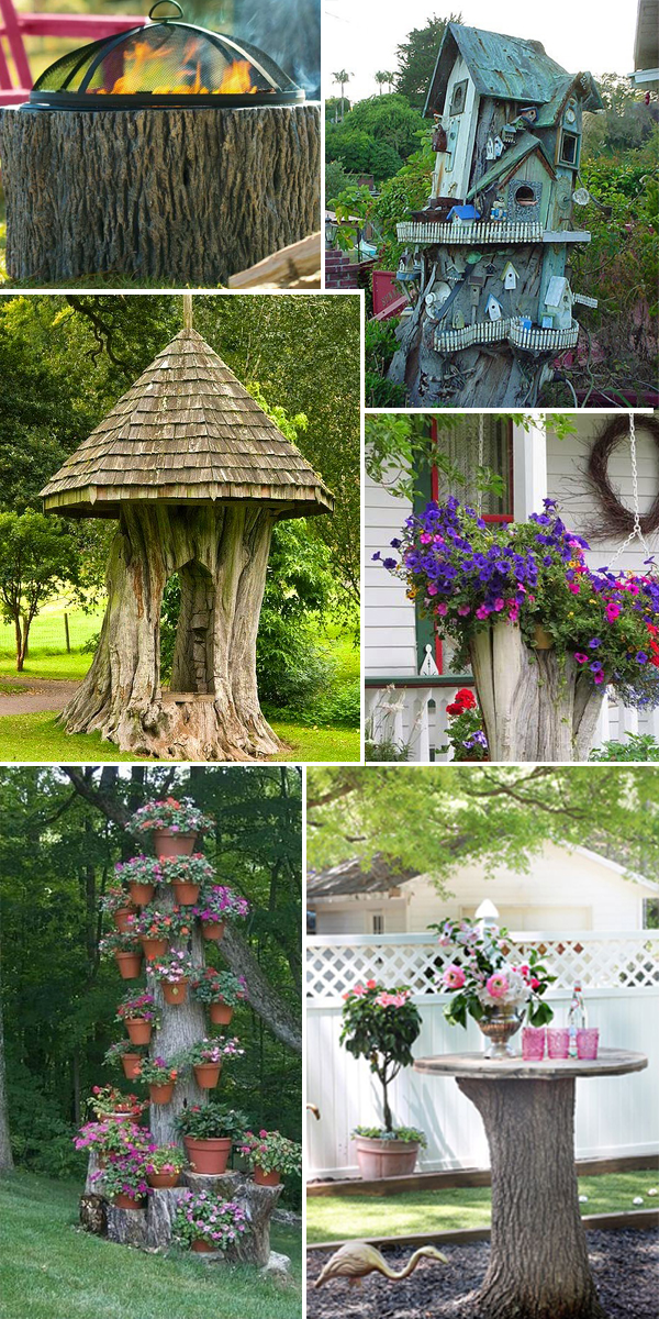 15 Stunning Tree Stump Ideas For Garden That Will Blow Your Mind