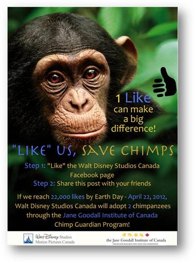 Earth Day Save the Chimps (world wide) | Tales of a Ranting Ginger