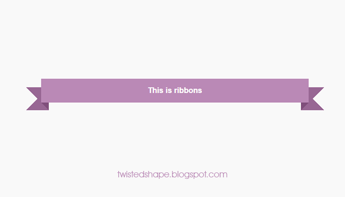 Pure Css Ribbon