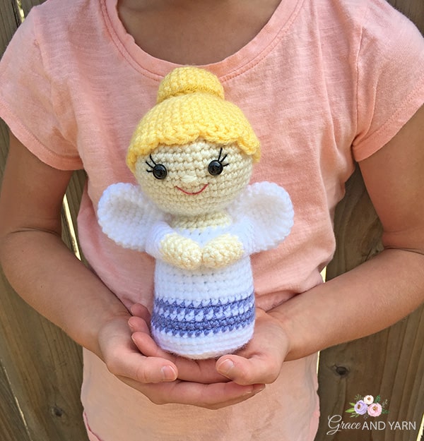 Free Crochet Mini Angel Pattern - Grace and Yarn