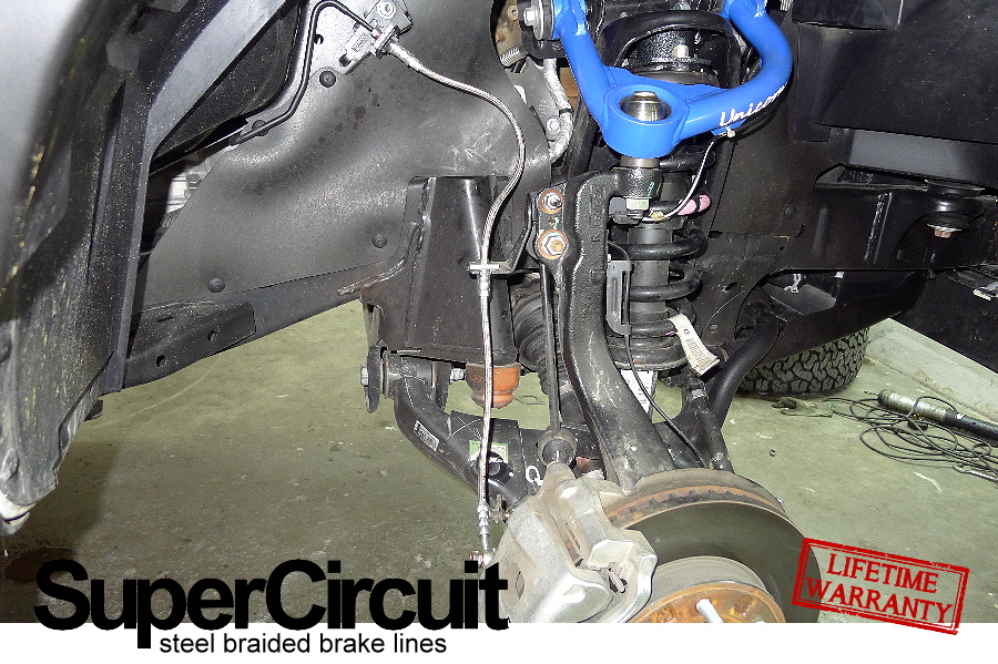 SUPERCIRCUIT Steel Braided Brake Lines: Ford Ranger 3.2 Wildtrak with ...