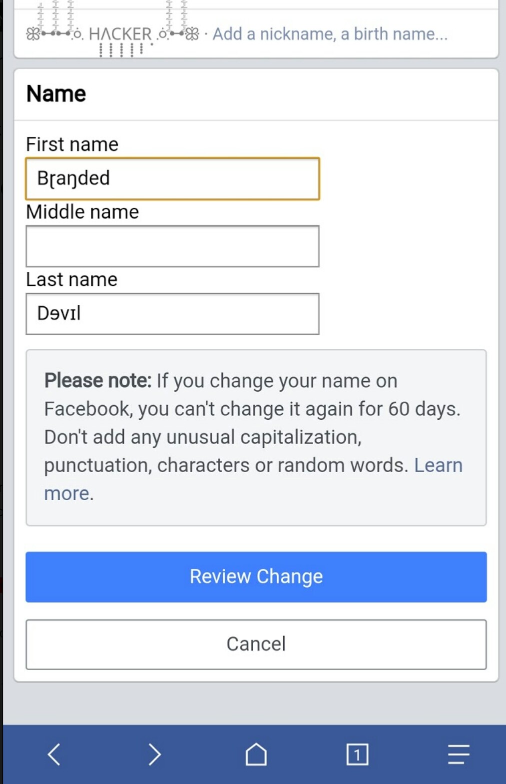 How to make facbook stylish name 2020