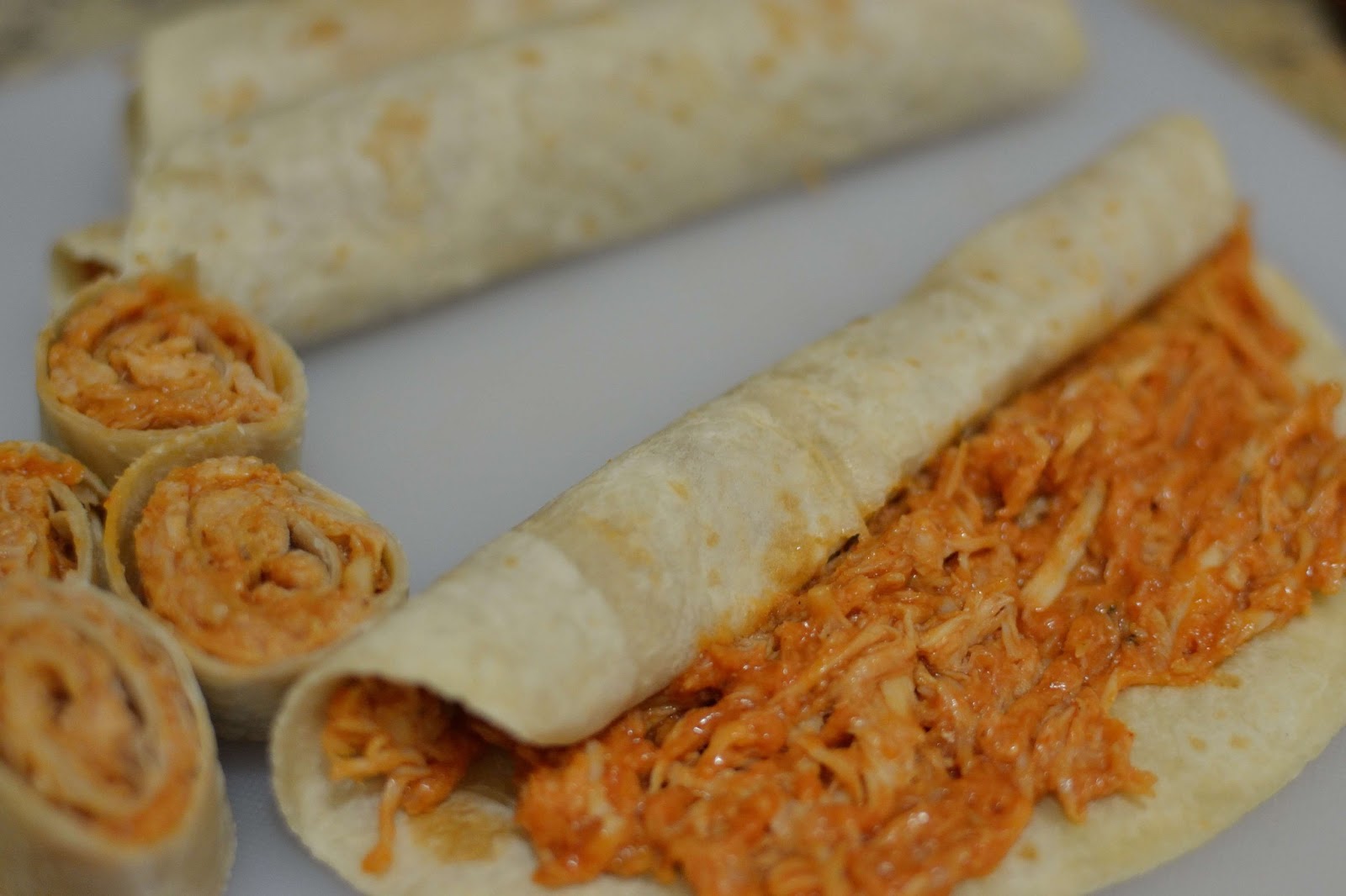 Facilidades Domésticas: Wrap de frango picante