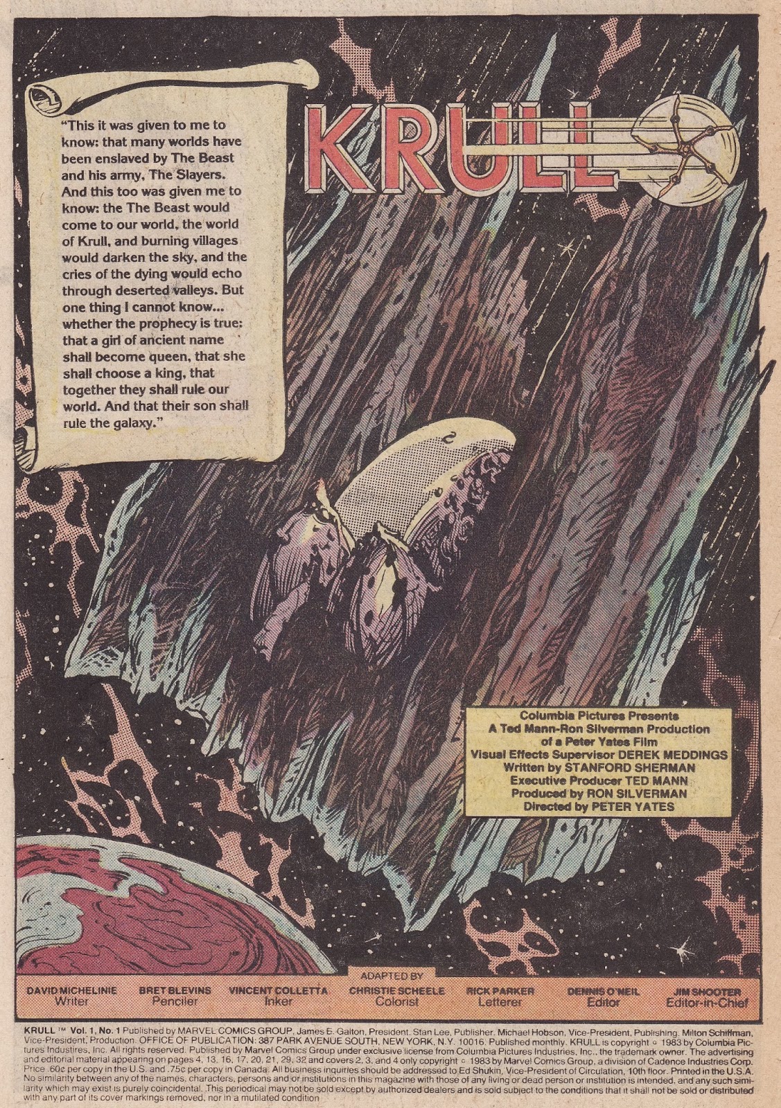 Mystifying Marvels: Krull #1-2 (1983) ~ Off The Beaten Panel
