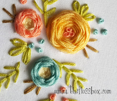 The Floss Box: Chunky Woven Wheel Stitch Tutorial