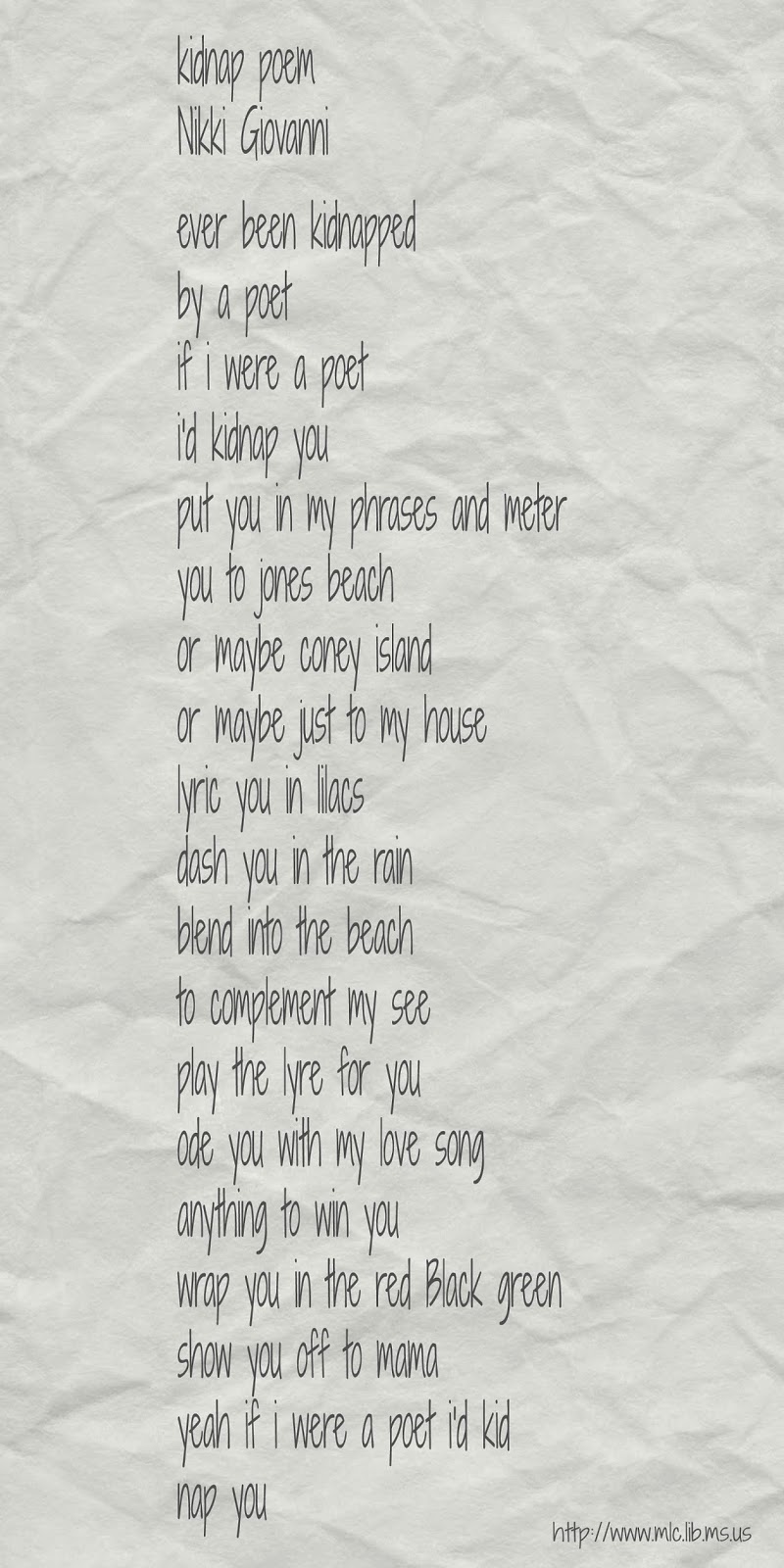 Mississippi Library Commission Blog: Solely, Notably, Poetry