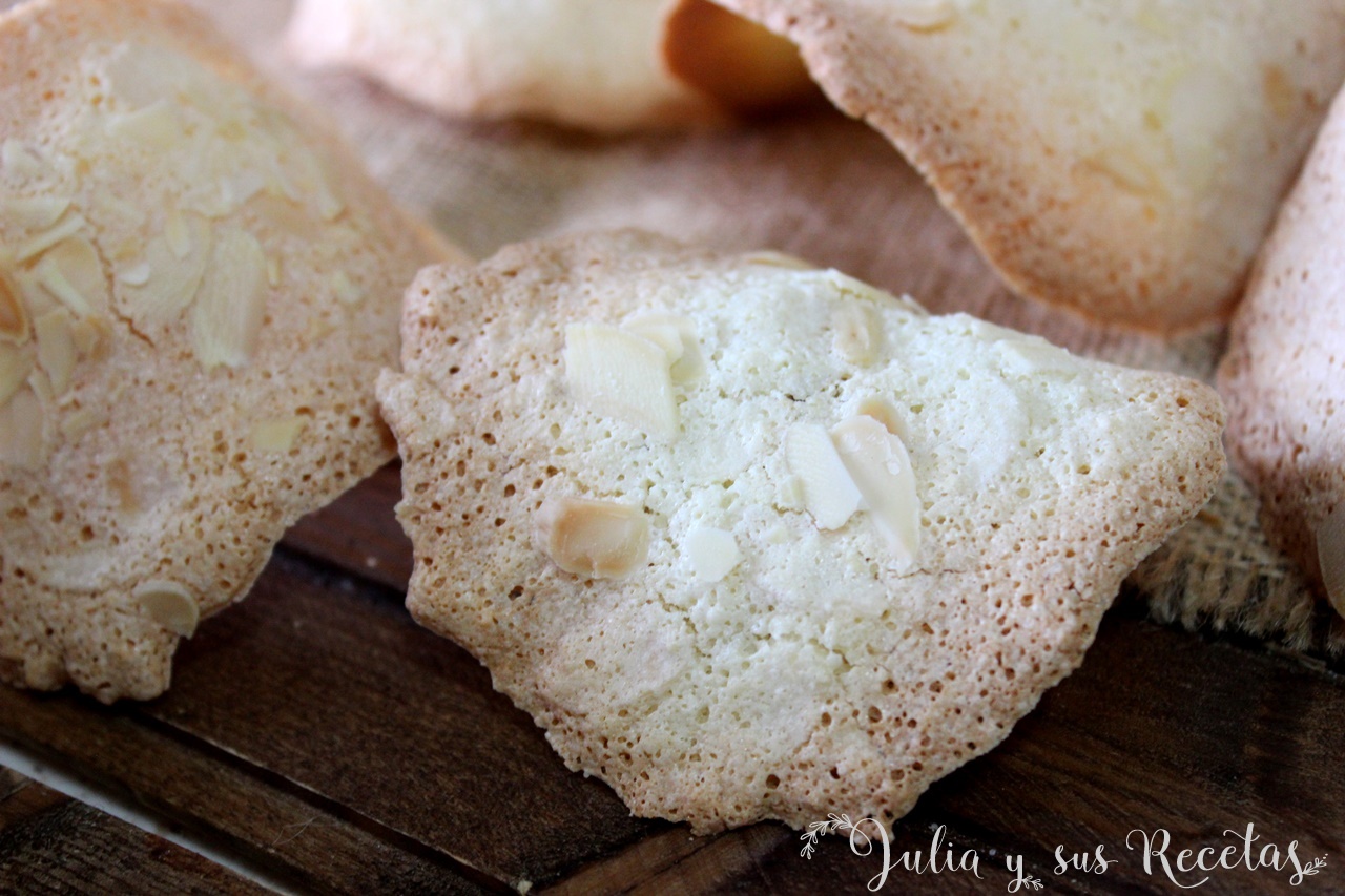 JULIA Y SUS RECETAS: Tejas de almendra sin gluten