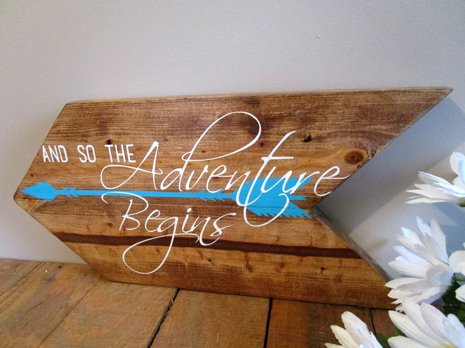 Northwoods Attic: Arrow Pine Wood Signs with Quotes