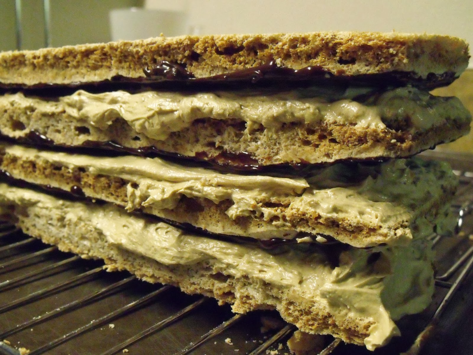 Simply Delicious: Chocolate-Espresso Dacquoise and Cooking Club #1