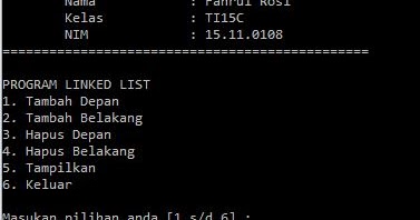 Contoh Program Linked List C++ | ANTI BUTA TEKNOLOGI