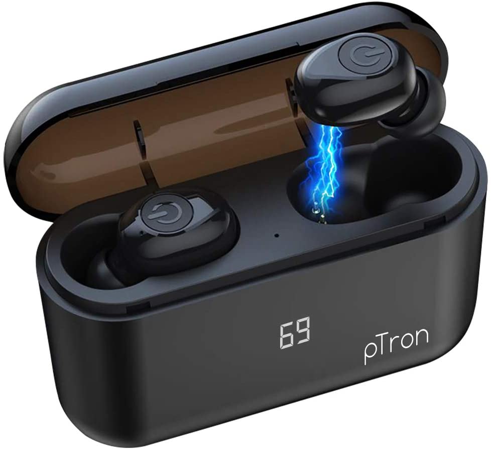 pTron Bassbuds V2 in-Ear True Wireless Bluetooth Headphones (TWS) with ...