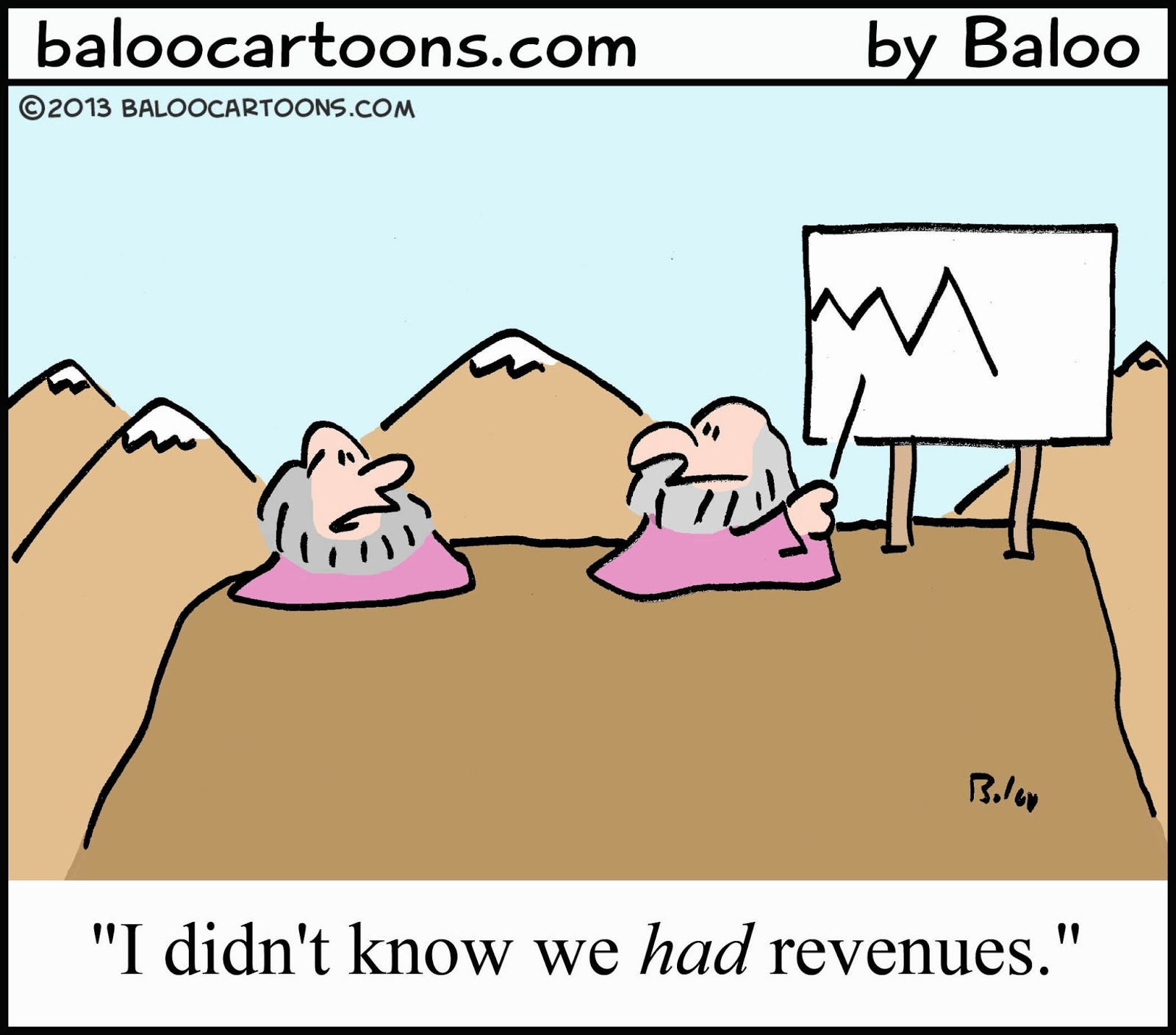 BALOO'S CARTOON BLOG: Revenue cartoon