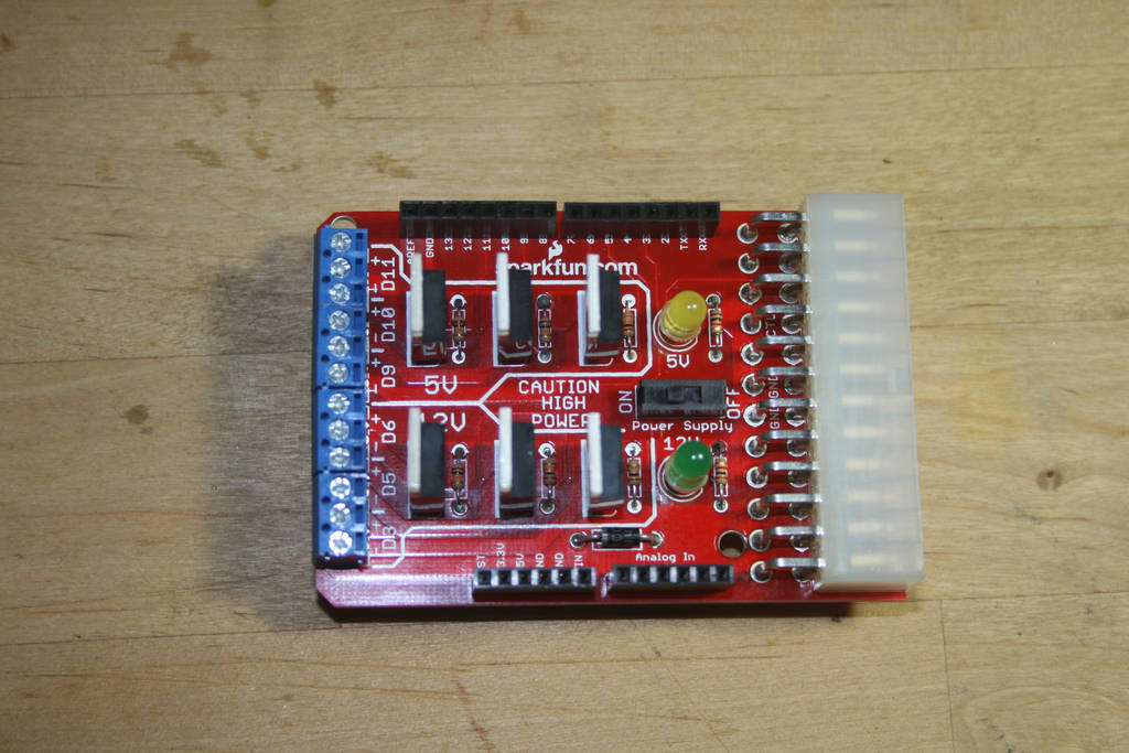 Deux réseaux modulaires en N: Arduino's Power Shield