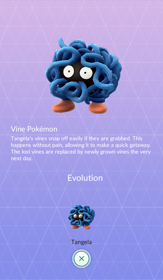 Pokemon Go: Tangela Evolution