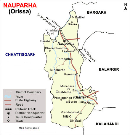 Map Of India: Nuapada-district-map