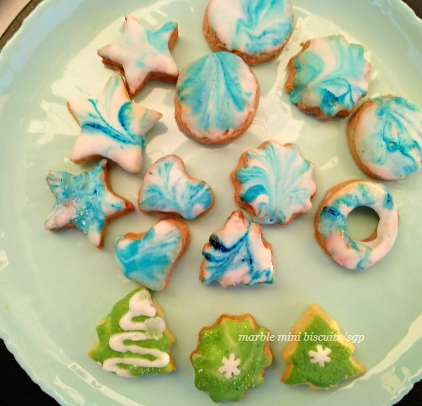 Μίνι μπισκότα με 3 -4 υλικά +marble mini biscuits | Aspas_recipes