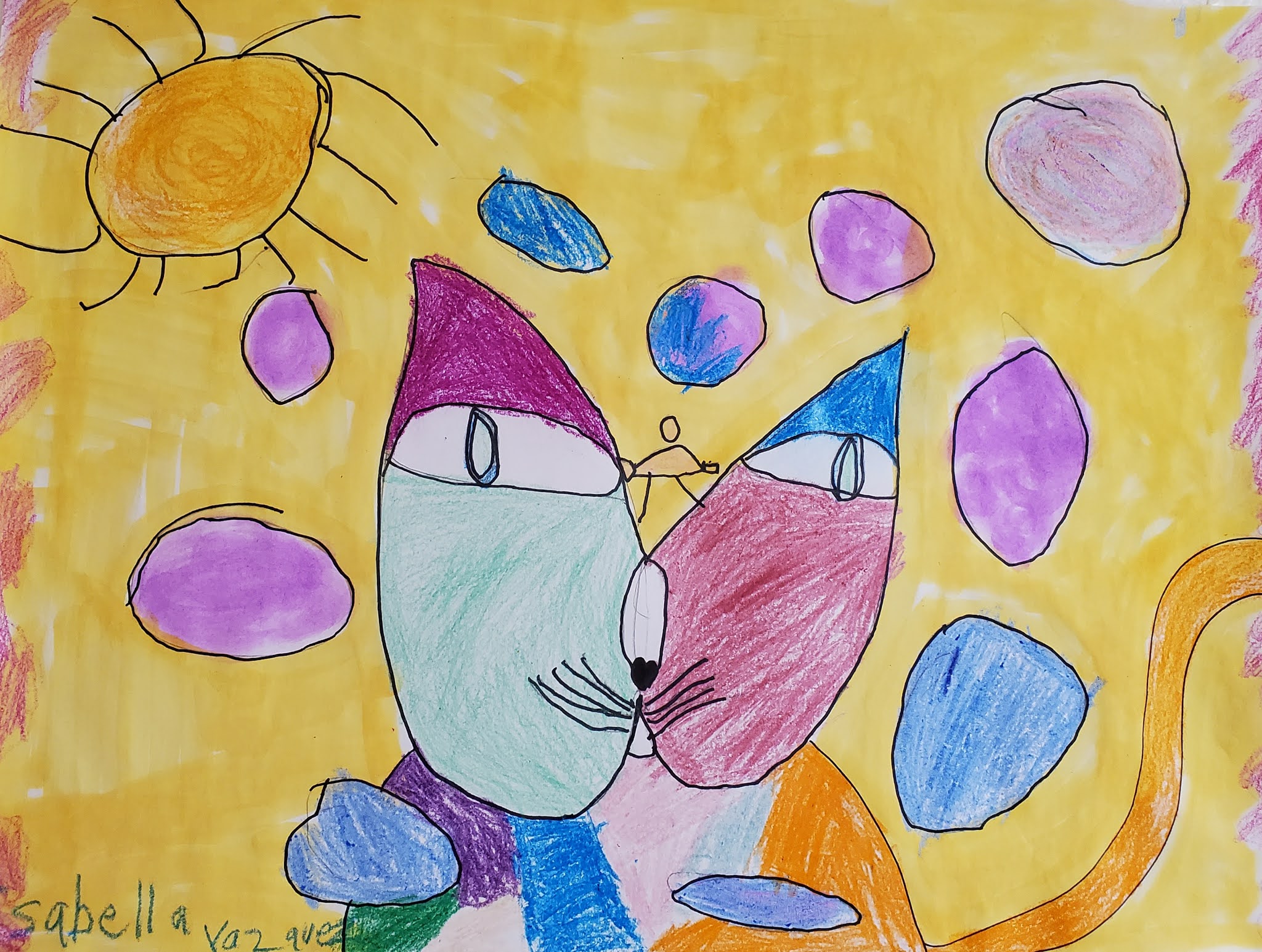 Art Classroom: Paul Klee Cats/An Exhibition by Kind, First & Second grades