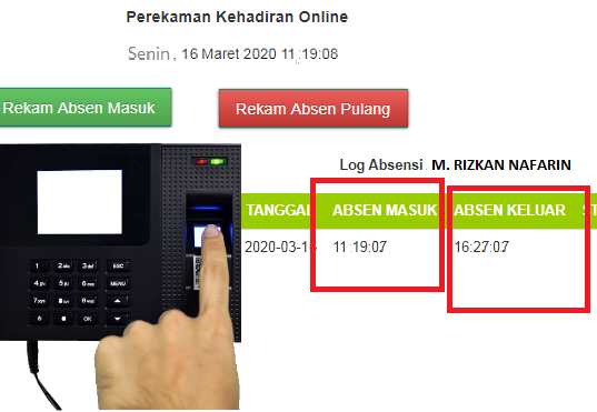 Cara Absensi Mandiri Online di SIMPEG Kemenkumham