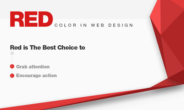 Red Color in Web Design #Infographic - Visualistan