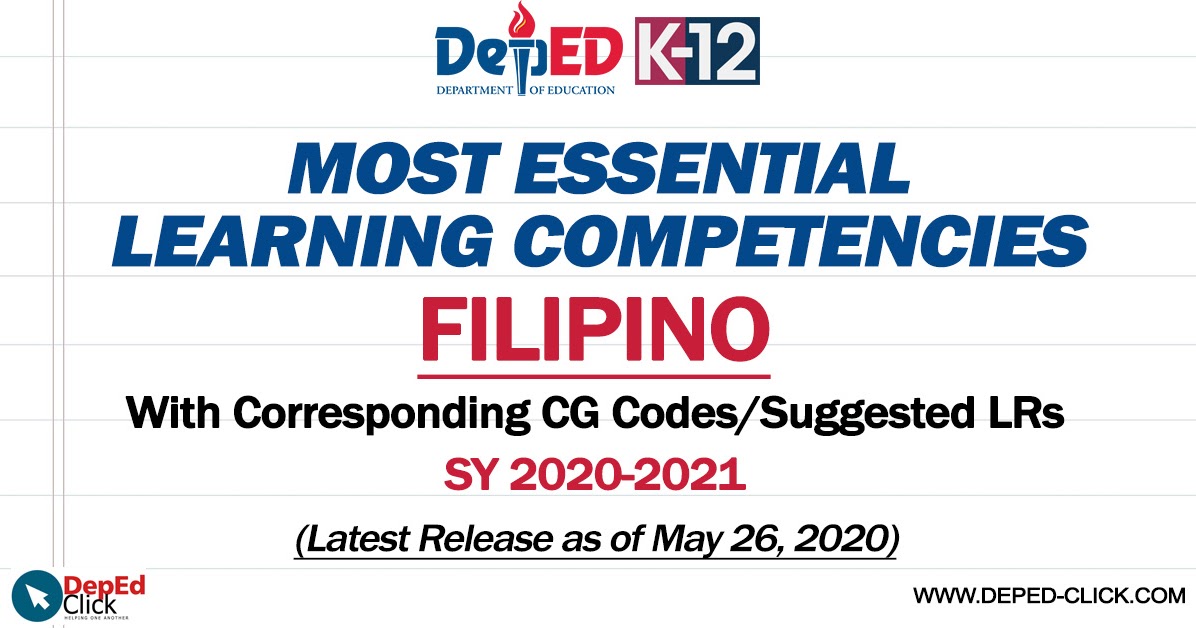 MELCs in FILIPINO (SY 2020-2021) - DepEd Click