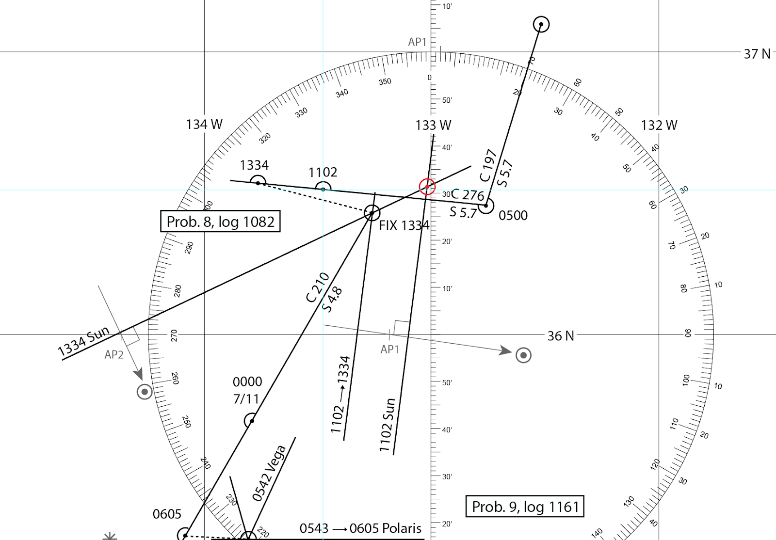 David Burch Navigation Blog: Check Assumed Positions After Plotting Cel ...